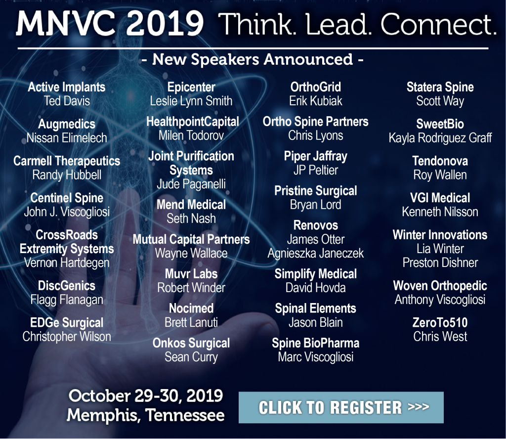 New Presenters Announced for 2019 MNVC « Musculoskeletal New Ventures ...